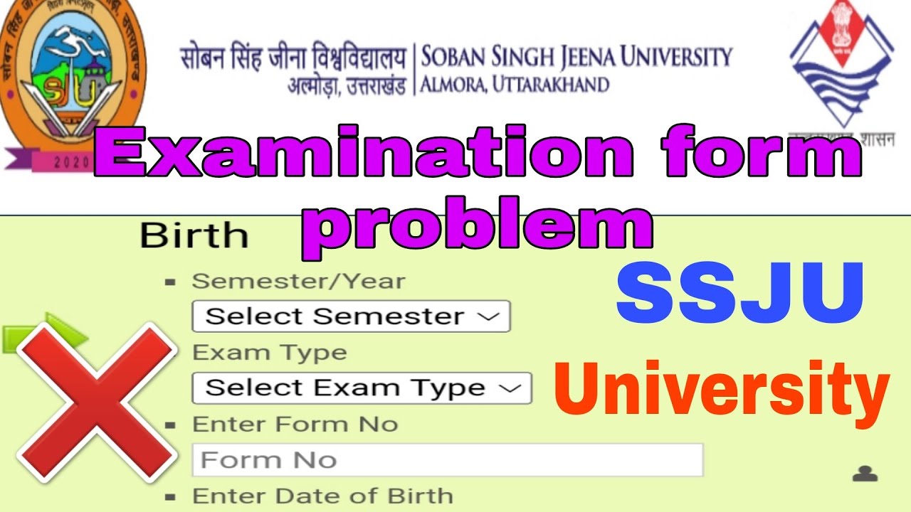 SSJ University First year examination form problem | Ssj University ...