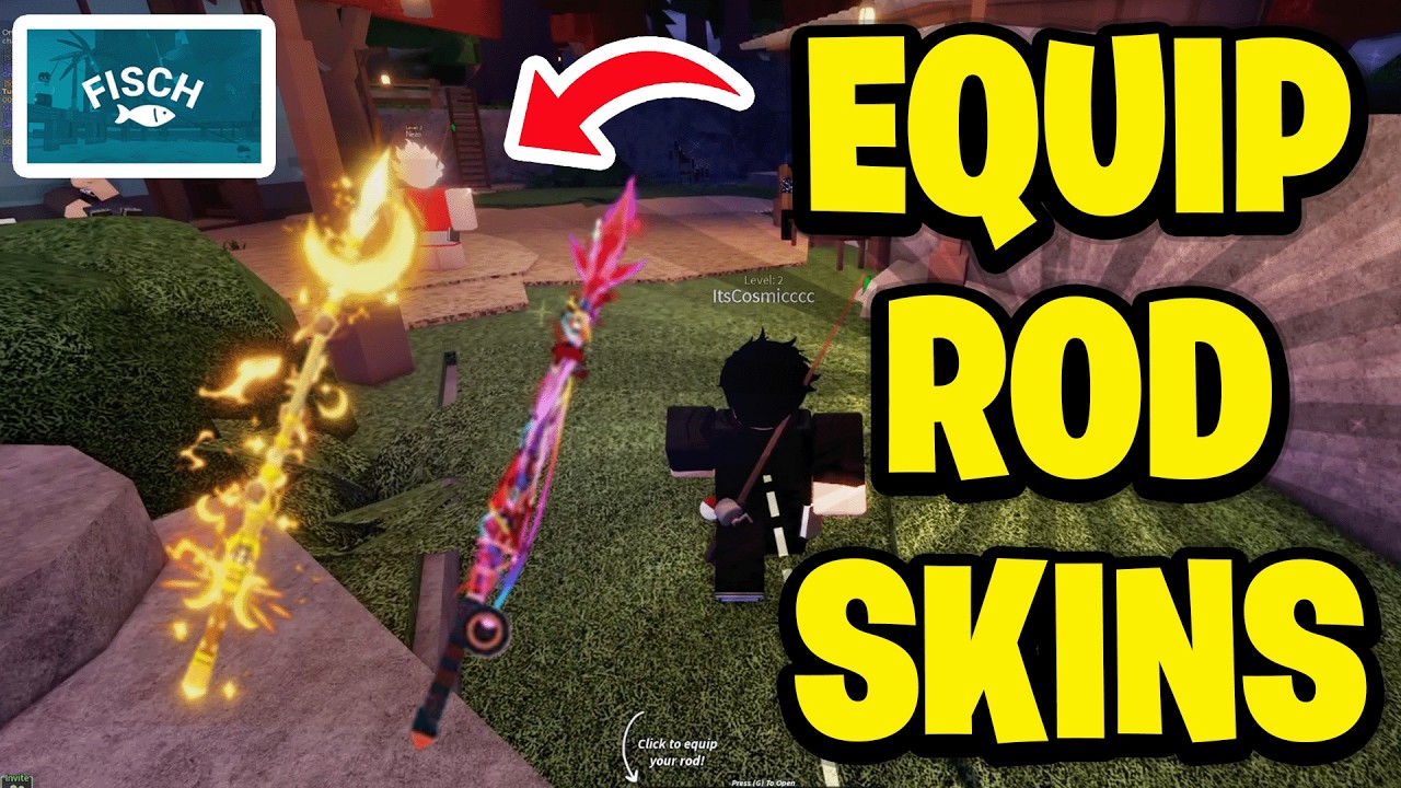 How To Equip Rod Skins In Fisch - YouTube