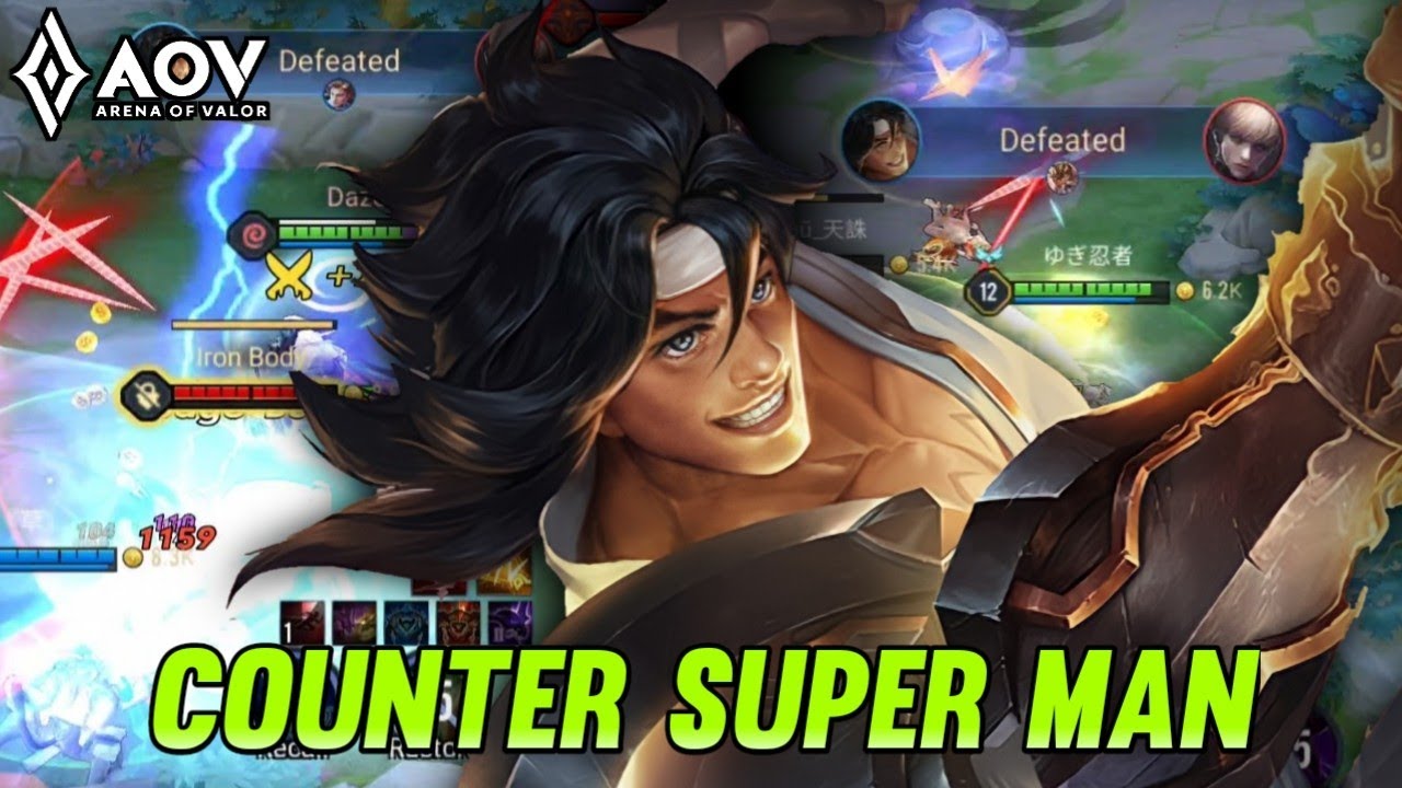 AOV : WIRO GAMEPLAY | COUNTER SUPERMAN - ARENA OF VALOR - YouTube