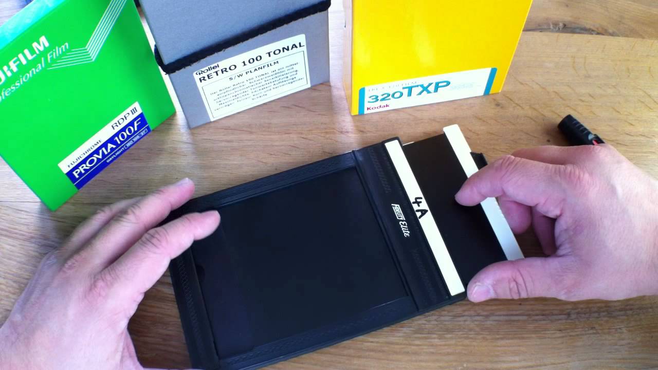 {Analog}: HowTo - Loading 4x5 Sheet Film German (Planfilmkassette laden ...
