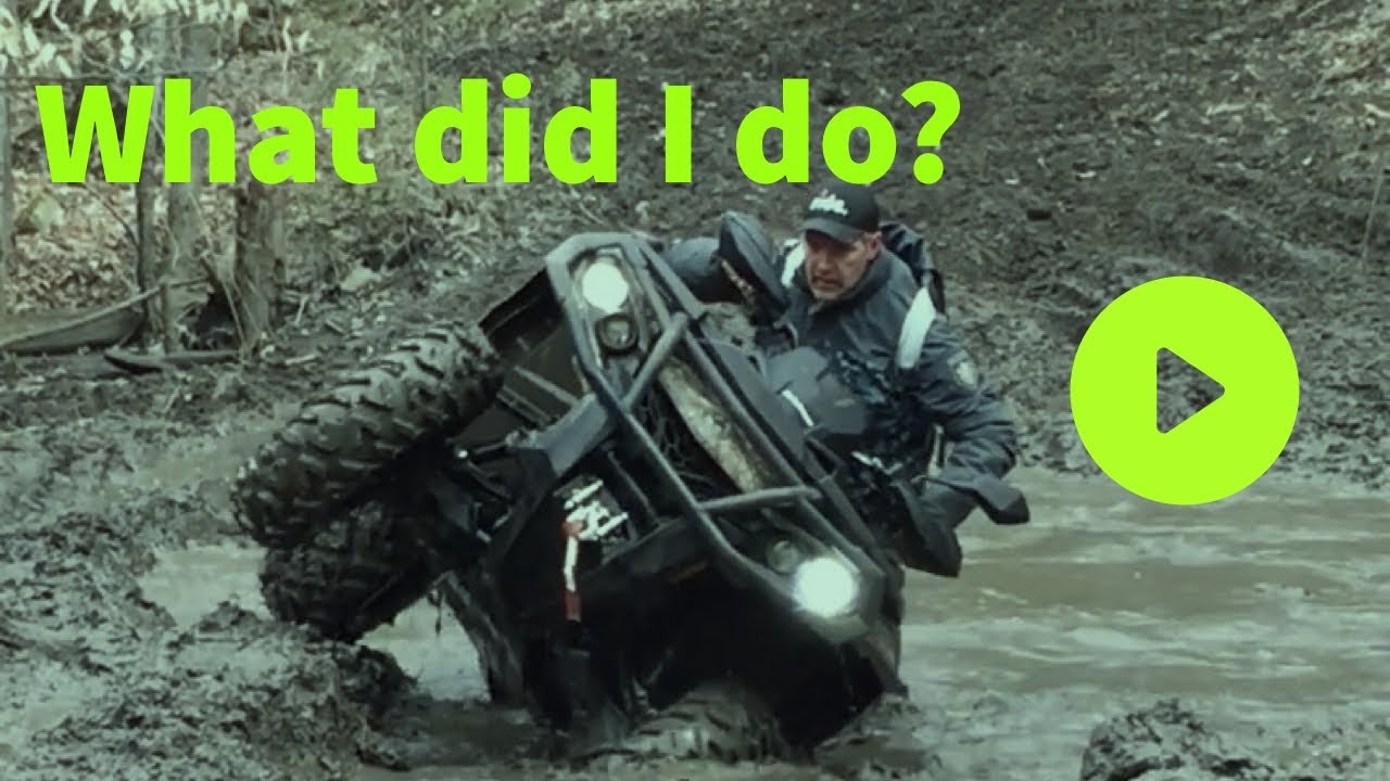 Can am Outlander 850 sunk??!! Mud holes, Can am's, Yamaha's, Grizzly ...