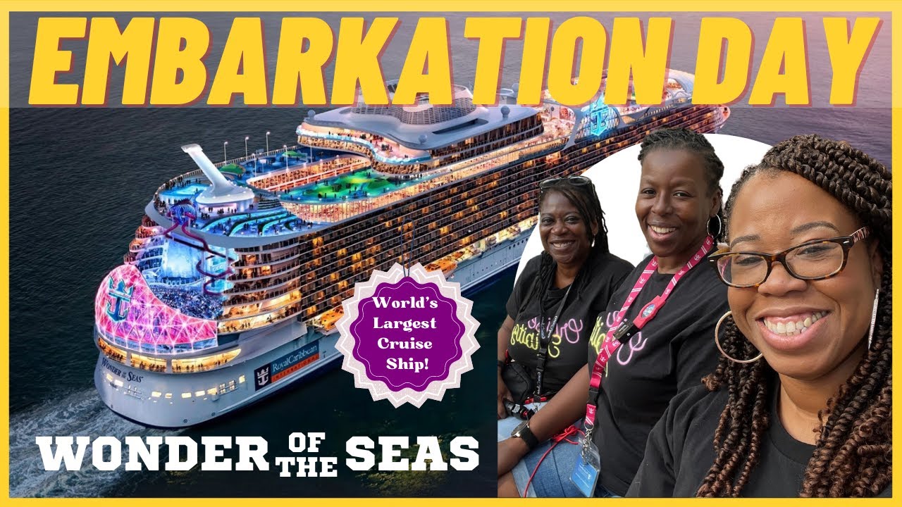 Boarding the Biggest Cruise Ship in the World! Wonder of the Seas ...