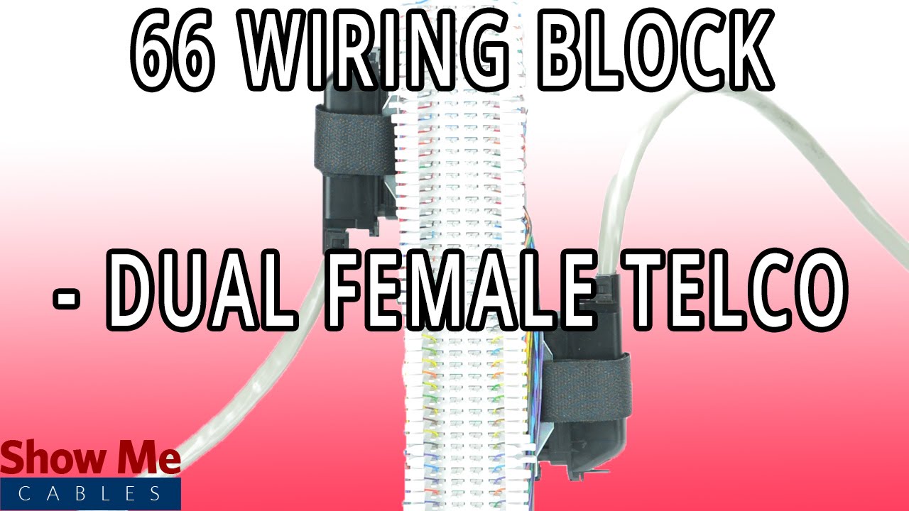66 Wiring Block with Dual Female Telco - Easily Route Your Cable In the ...