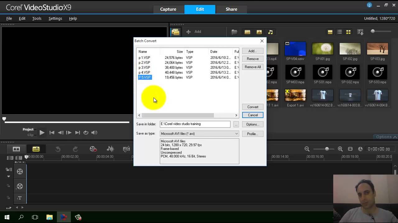 13- Batch در Corel Video Studio - آموزش توسط سعید طوفانی - YouTube