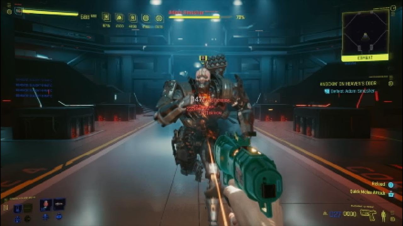 Cyberpunk 2077 - Destroying Adam Smasher with Nerf Gun 🔫 "Slaught-O ...