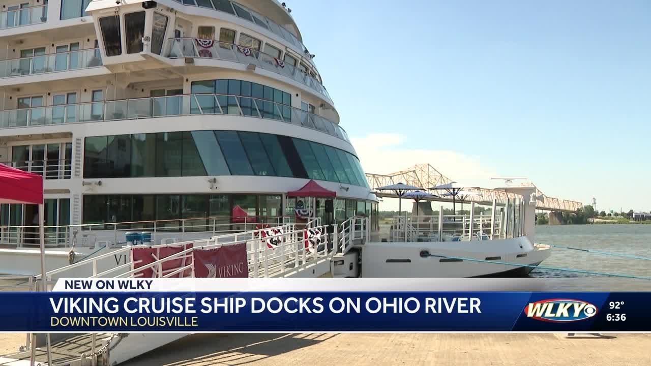 Cruising into Louisville: Viking cruise ship docks downtown on Ohio ...
