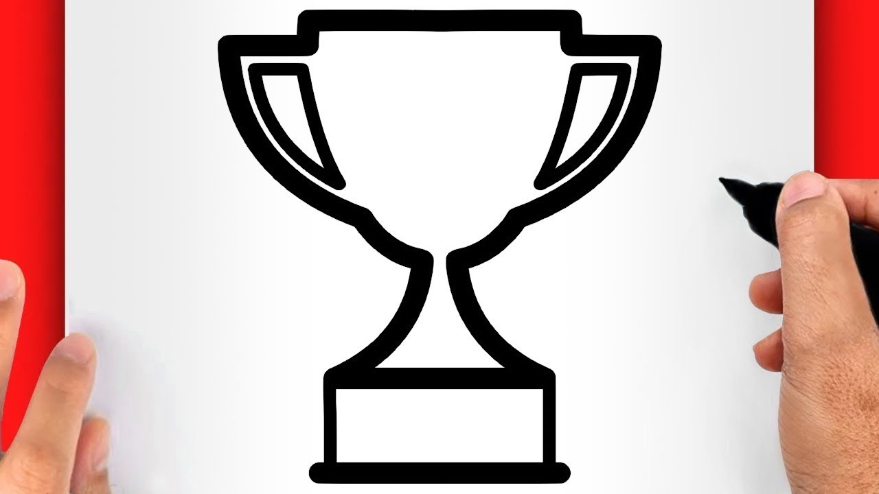 HOW TO DRAW A TROPHY (EASY) - Cute Trophy Drawing (EASY) - YouTube