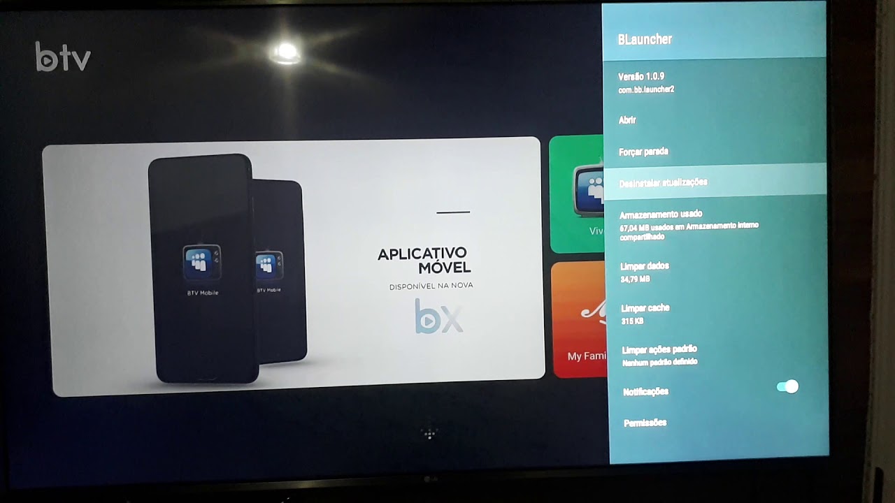 Trocando a launcher nova pra antiga do Btv 9 btv x - YouTube