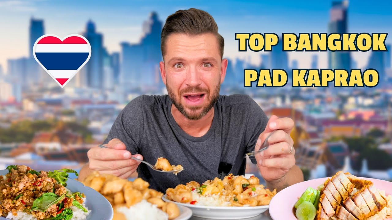 7 MUST EAT PAD KAPRAO IN BANGKOK 🇹🇭 Thai Street Food - YouTube