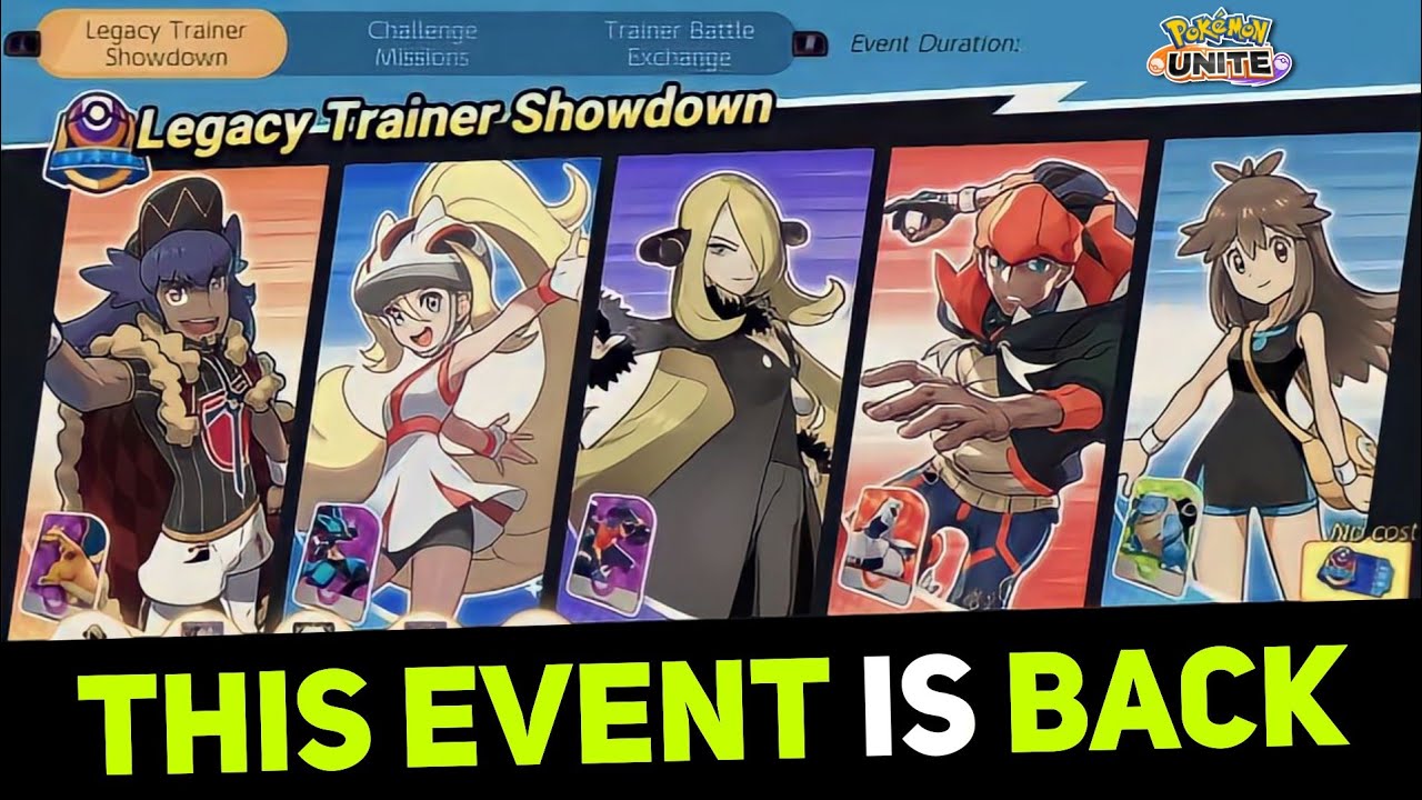 Legacy Trainer Showdown Event is Back! Get Leon & Cynthia Trainer ...