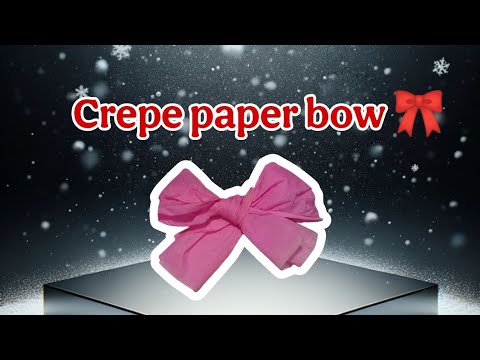 Make this for your gifts in 1 minute//Crepe paper bow 🎀//merakisol ...