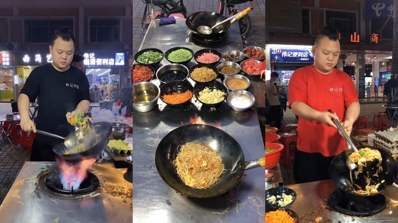Stir Fry Noodles/Stir Fry Rice | Street Food Skills | Street Foodie #24 ...