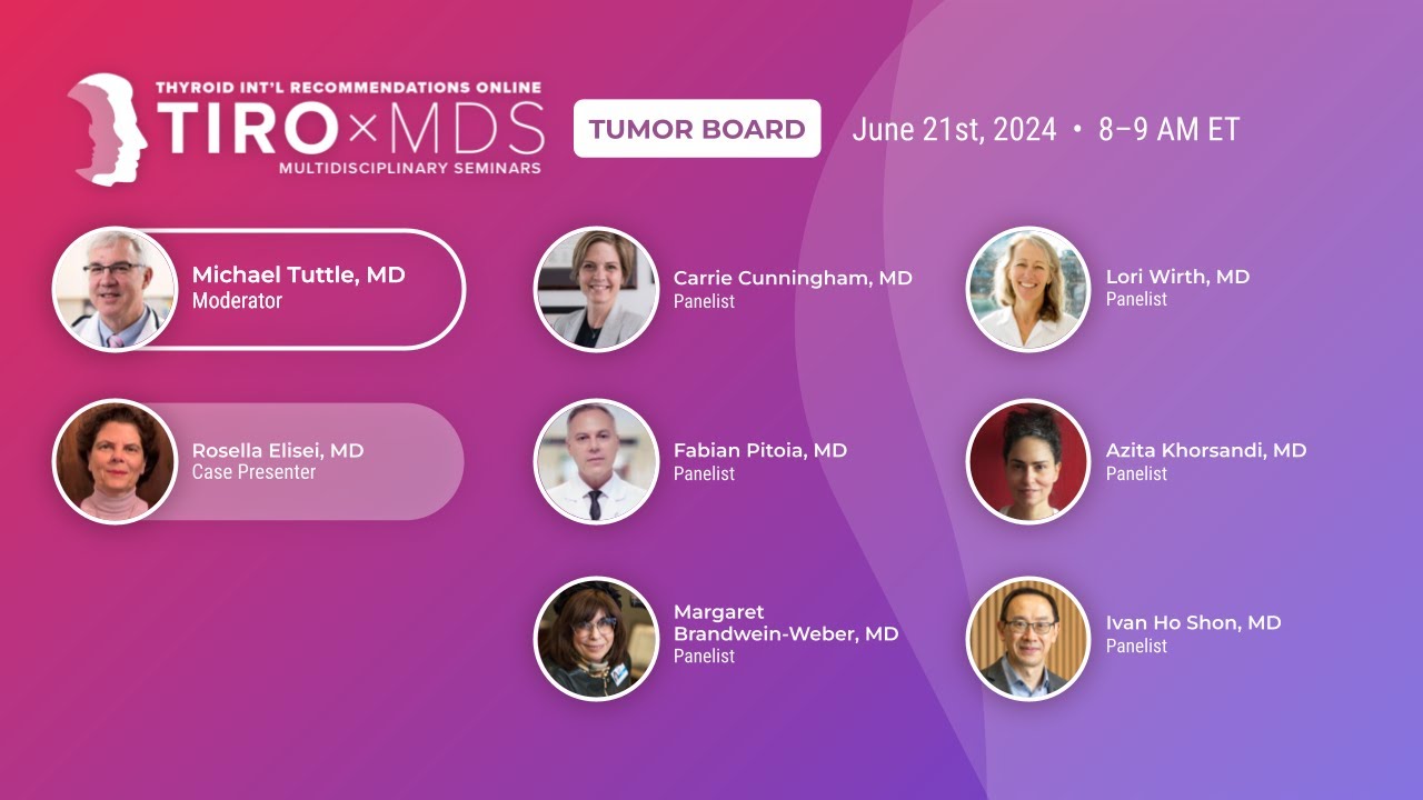 Watch Past Webinar Sessions ‣ TIROxMDS Series