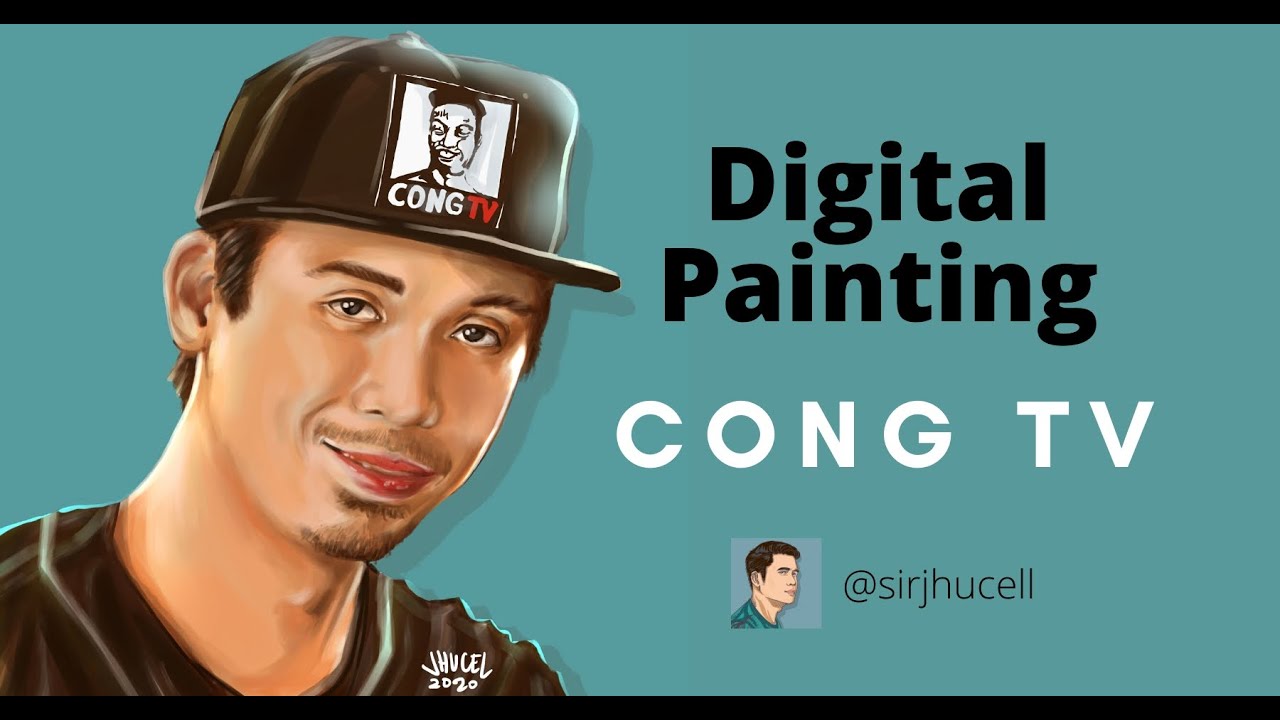 Cong TV (FAN ART) Digital painting using Autodesk Sketchbook - Speed ...