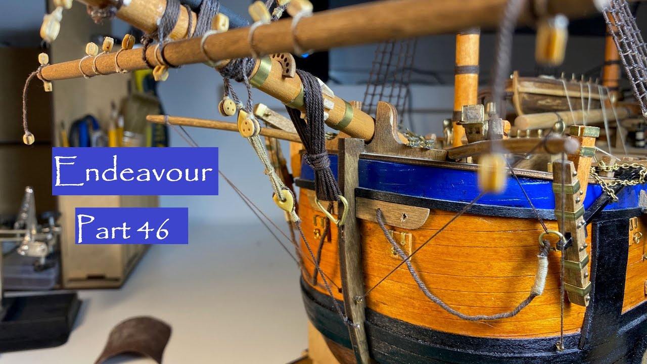 Endeavour : 1/54 Scale Model : Step By Step Video Build : Rigging Part ...