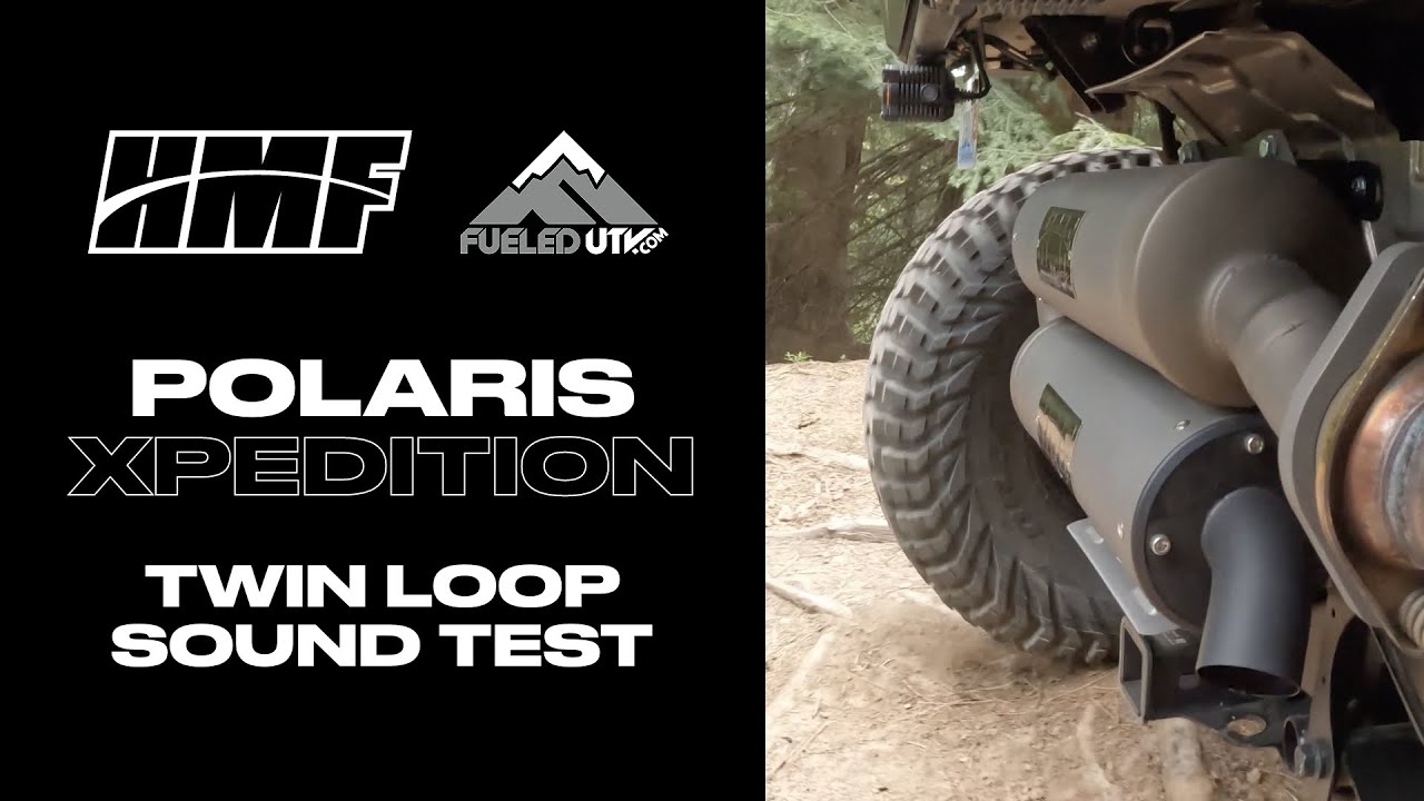 Polaris XPedition - Twin Loop Exhaust - HMF Racing - YouTube