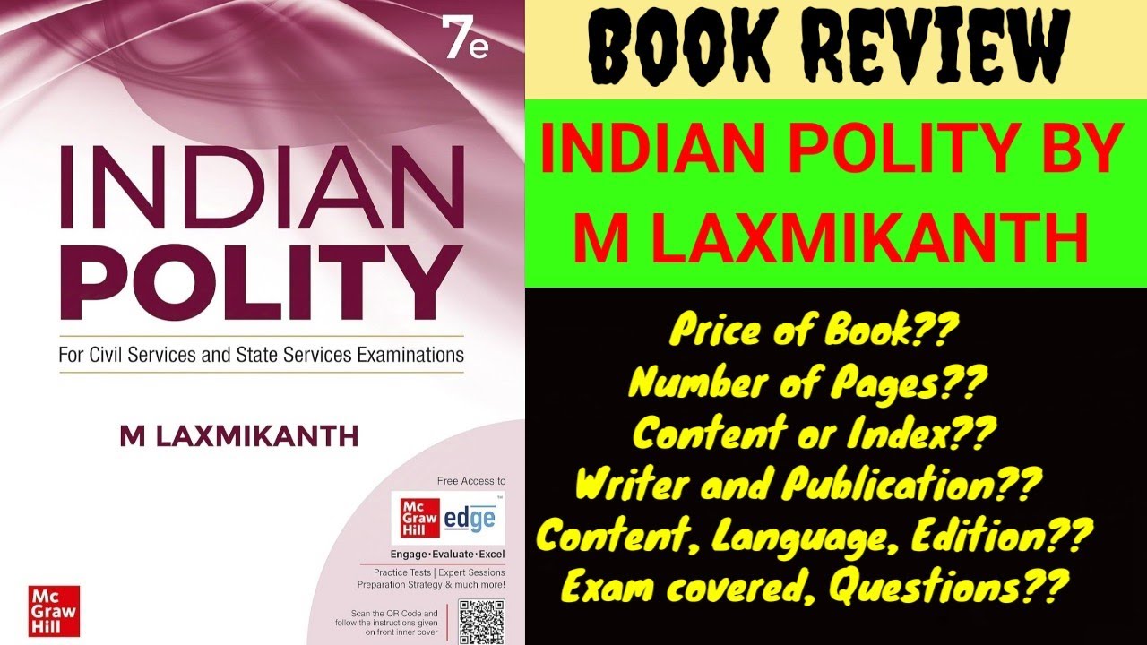 Indian Polity by M Laxmikanth book review|| Best book of Indian Polity ...