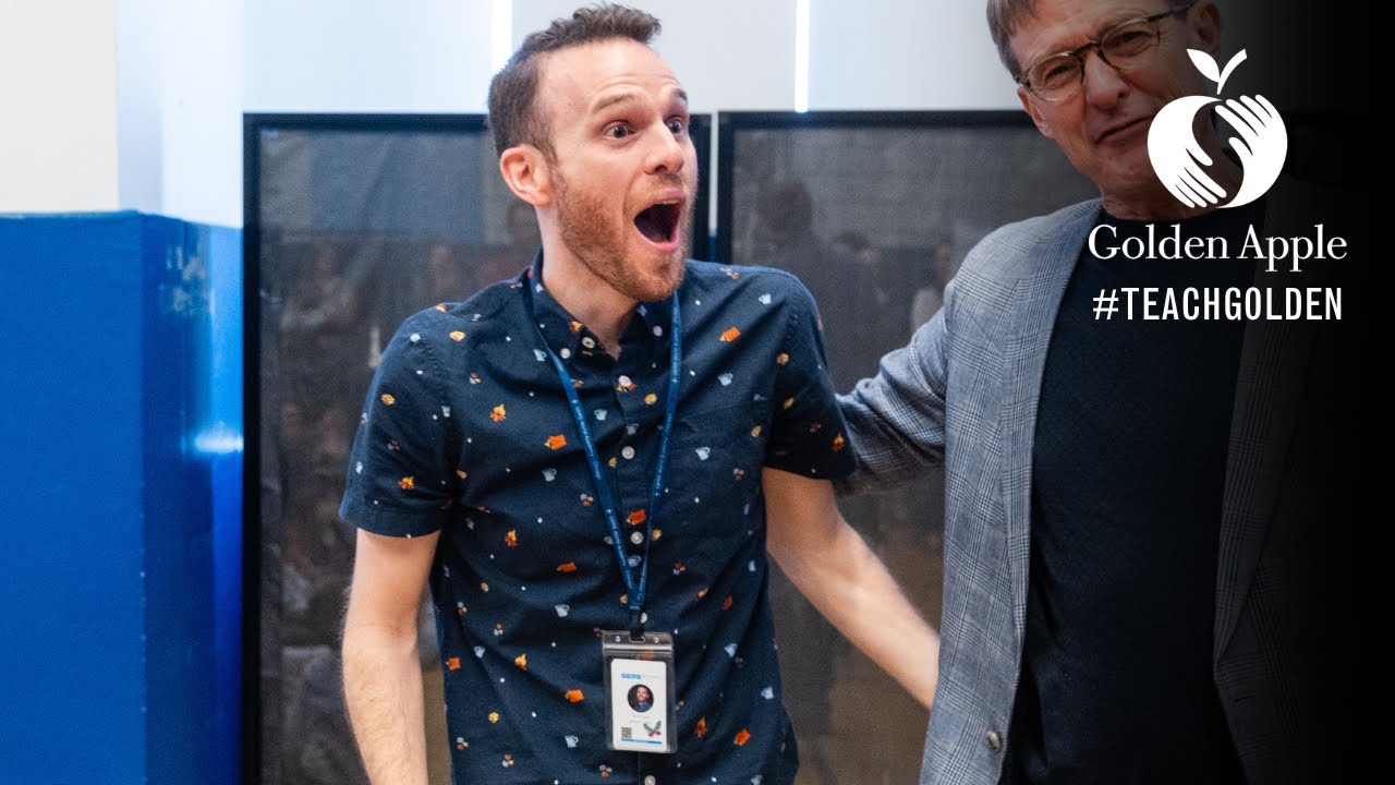 Joseph Cella of GEMS World Academy Chicago surprised with 2024 Golden ...