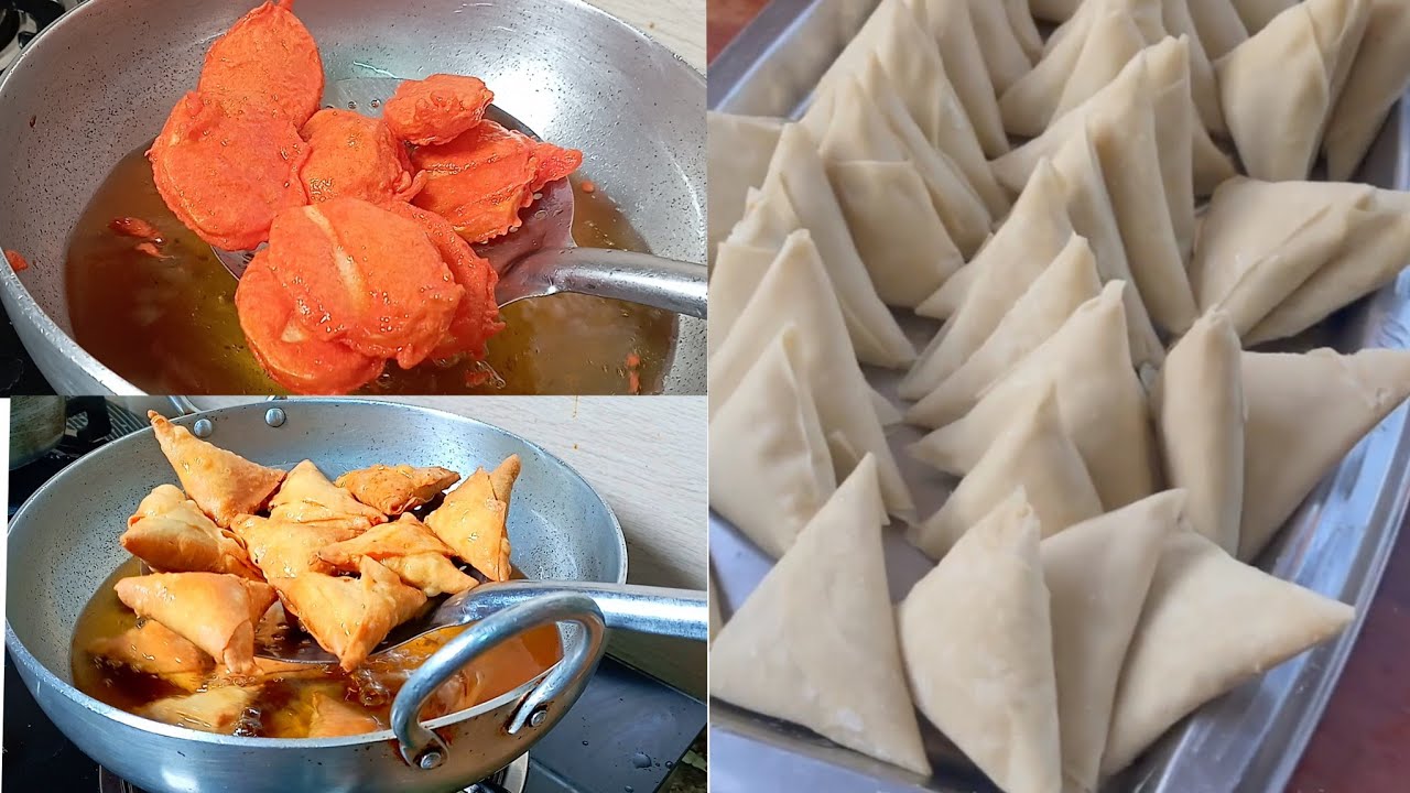 galabta sambus basbas iyo bajiyo 😋 evening snacks samosa and potatoes ...