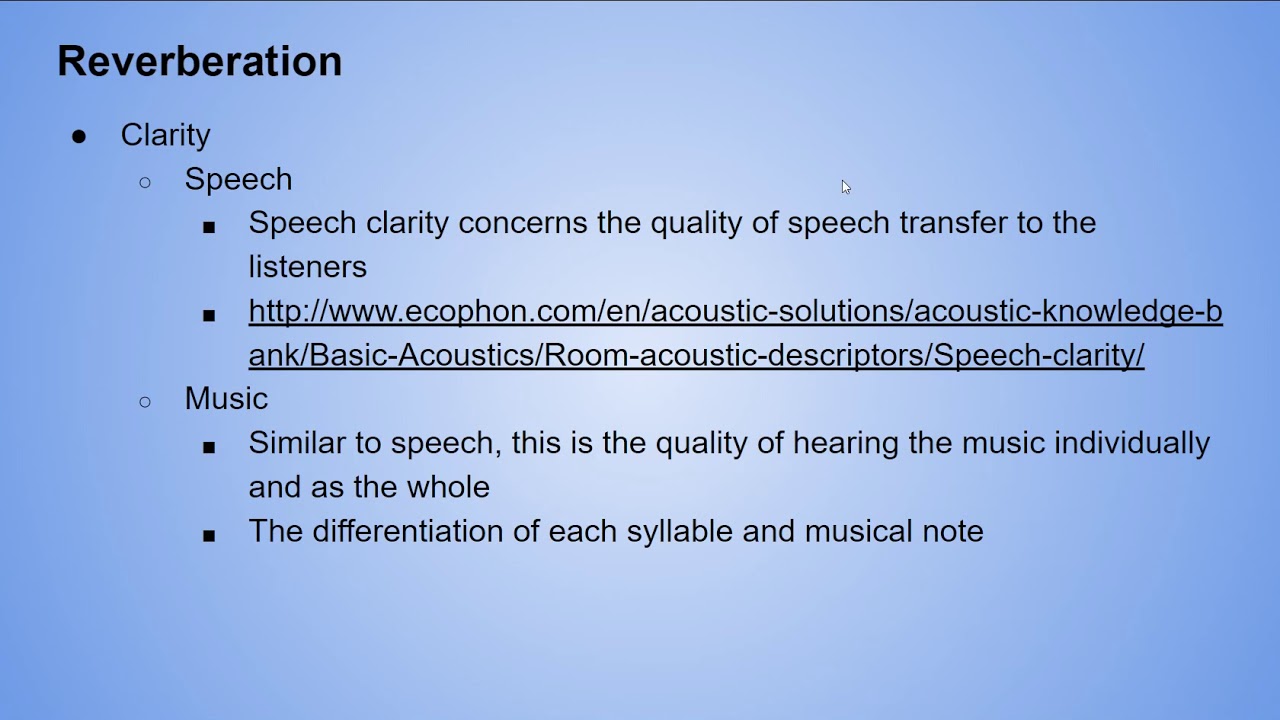 Lecture 07 - Reverberation Time - YouTube