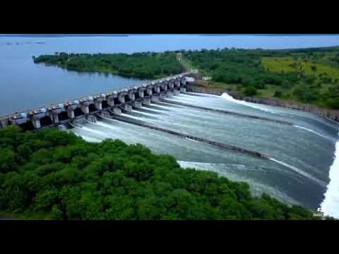 isapur dam drone view