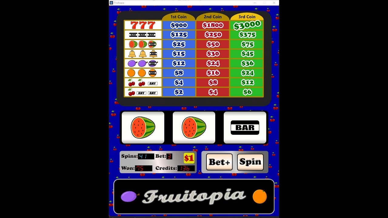 Fruitopia: 3-Reel Slot Machine Game on itch.io. - YouTube