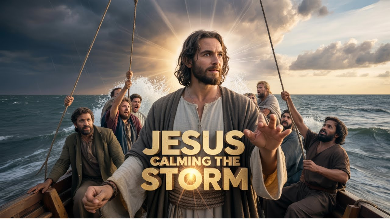 Jesus calming the storm — peace in chaos - YouTube