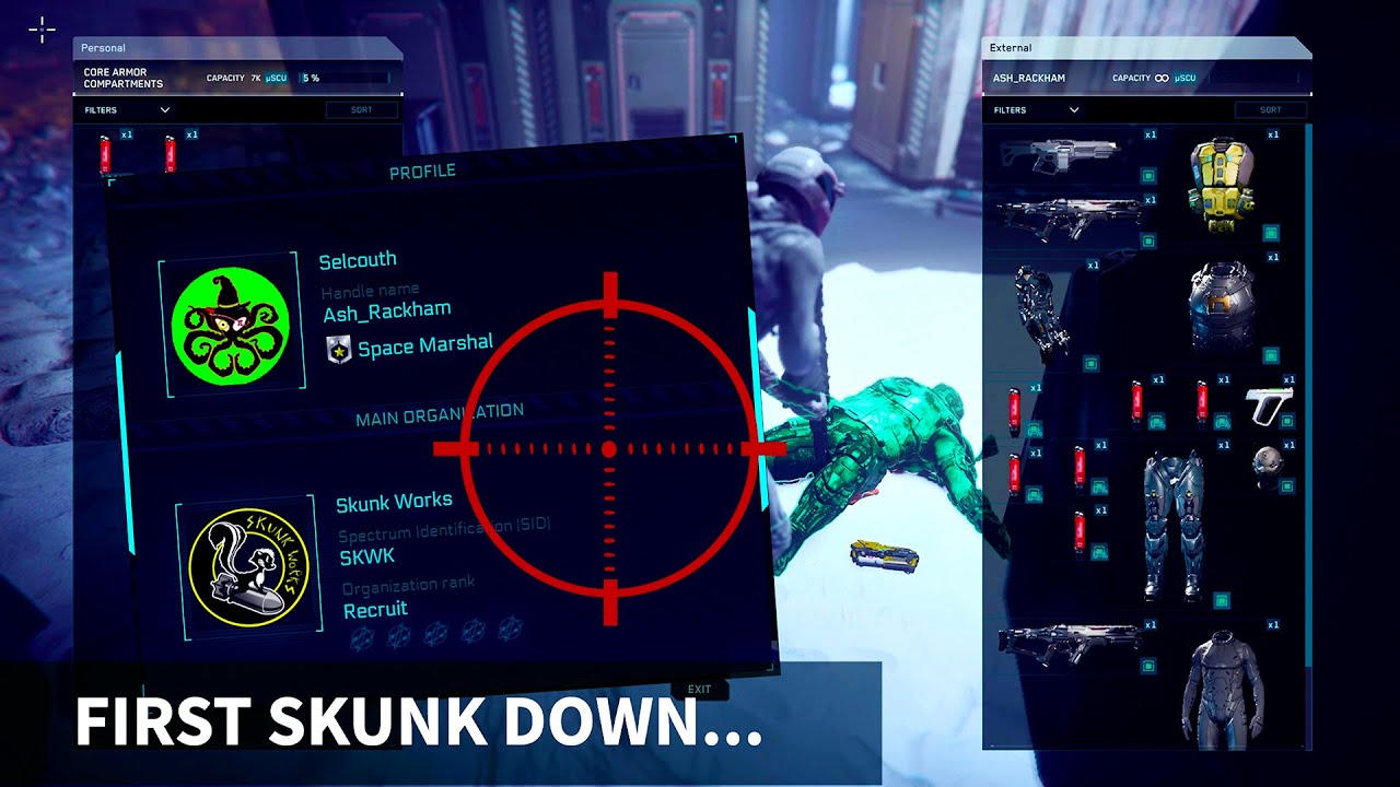 ROCKY RACCOON HUNTS DOWN SKUNK WORKS (CITIZEN KATE)!! - STAR CITIZEN ...