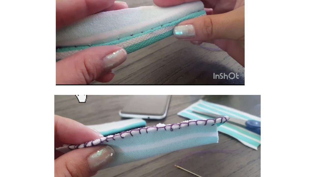 Como hacer puntada invisible a mano - YouTube