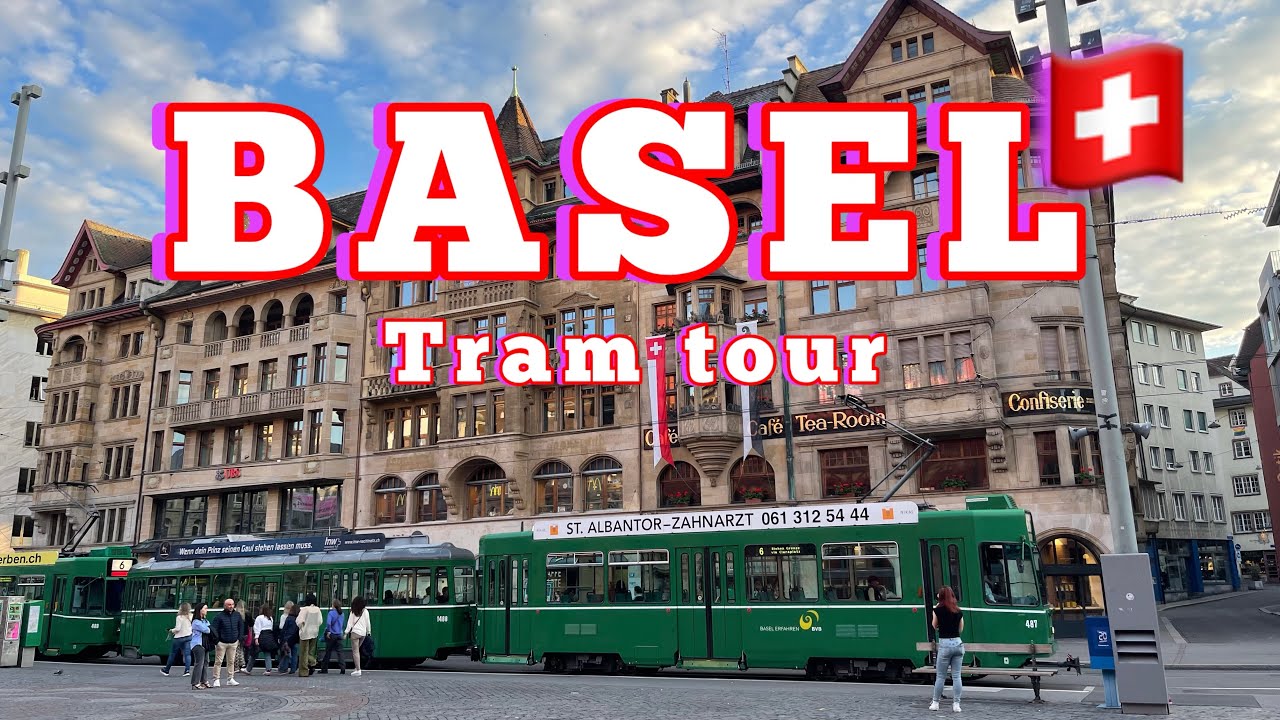 BASEL CITY TRAM 8/ Claraplatz to Basel Train Station - YouTube