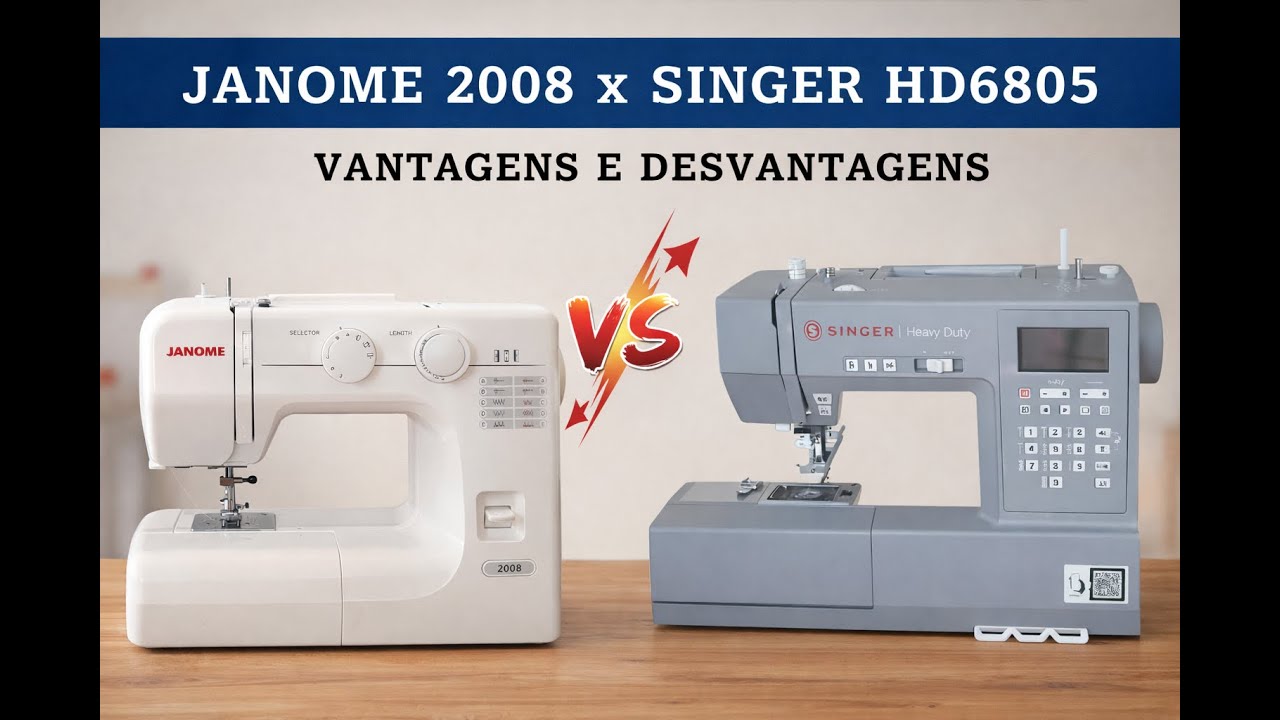 Janome vs Singer Heavy Duty: minha experiência real com as duas - YouTube