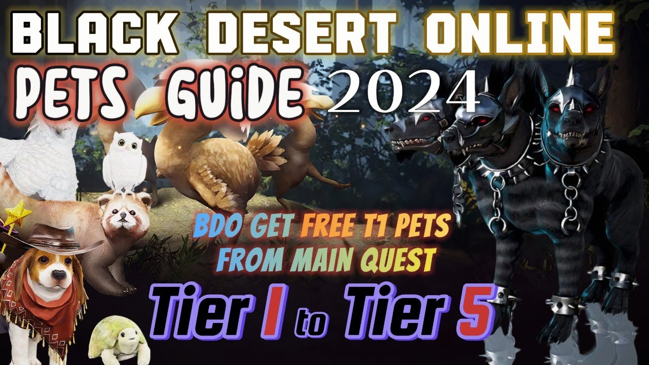 BDO Free Pets Guide 2024 | Raised Your Pets Army - YouTube