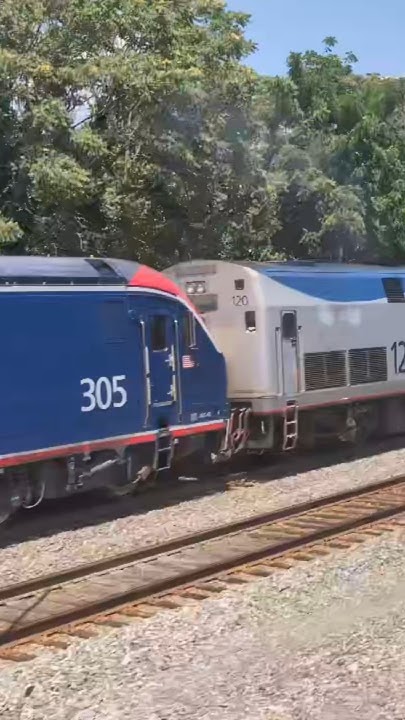 Amtrak 120 and 305 In Alexandria, VA - YouTube
