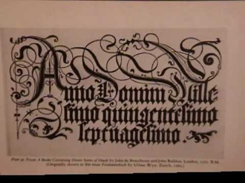 Calligraphy Blackletter by Ted Mayhall - YouTube