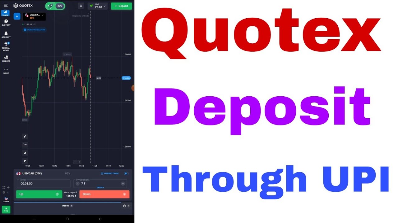 How To Deposit In Quotex | Quotex Me Deposit Kaise Kare | Quotex Deposit Through UPI - YouTube