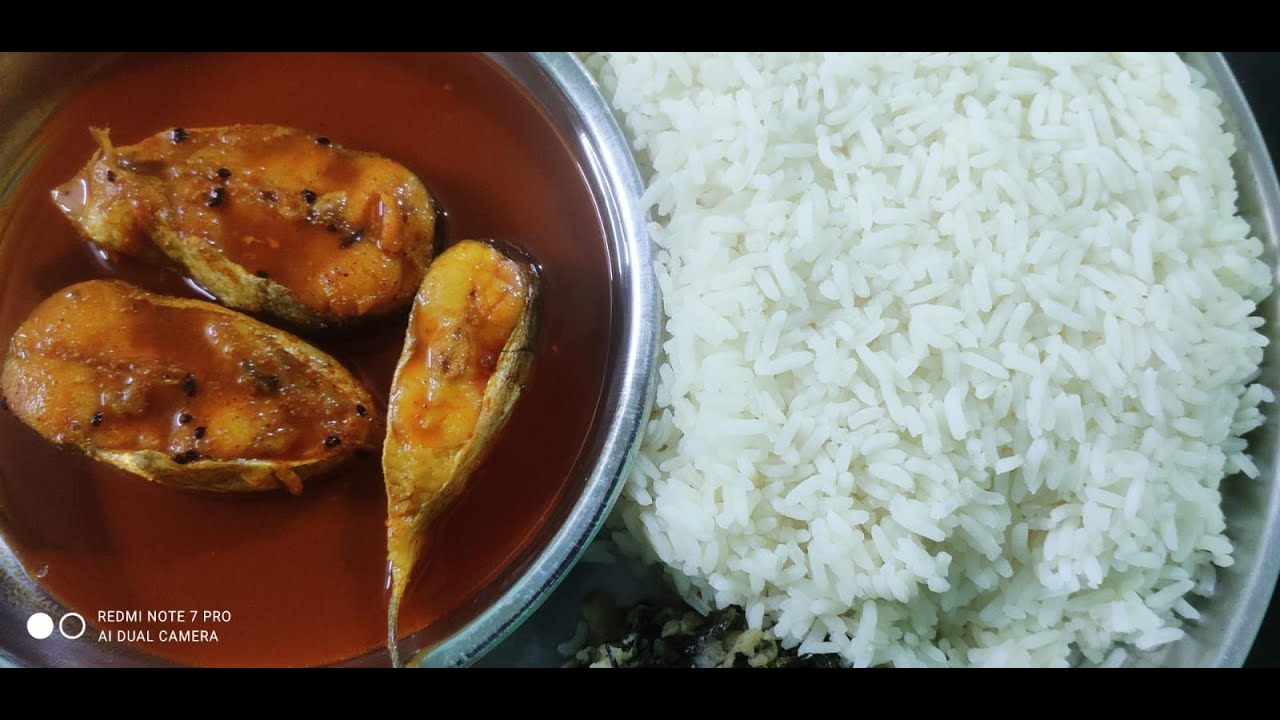 Eating Rice With Special Nimalu Bharta & Awesome Rich Bowal Mach - YouTube