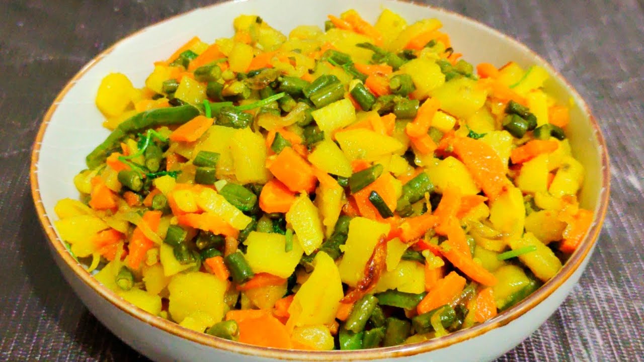 মিক্সড সবজি ভাজি রেসিপি |Mix Vegetable Bhaji Recipe | সবজি ভাজি - YouTube