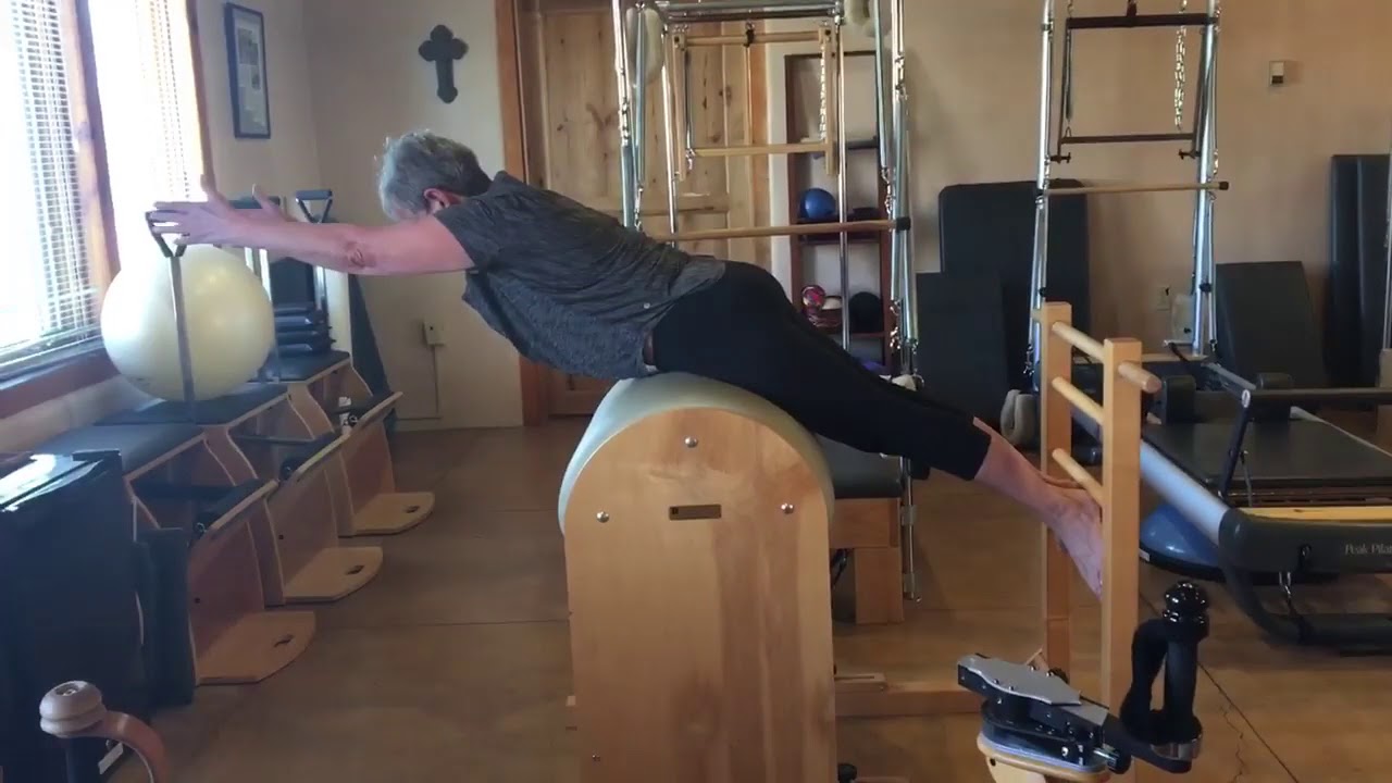 Pilates Swan on the Ladder Barrel - YouTube
