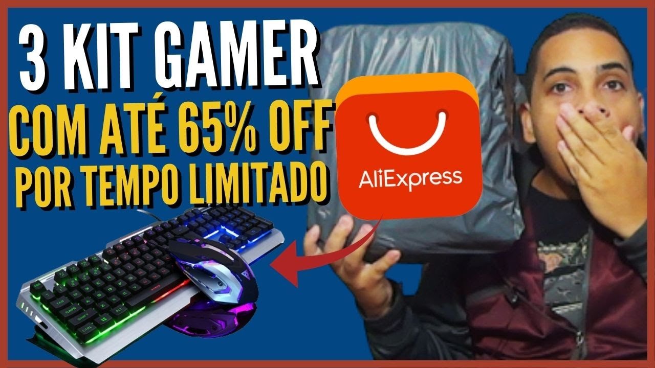 3 KIT GAMER ALIEXPRESS em promoção PARA COMPRAR NO ALIEXPRESS E MONTAR ...