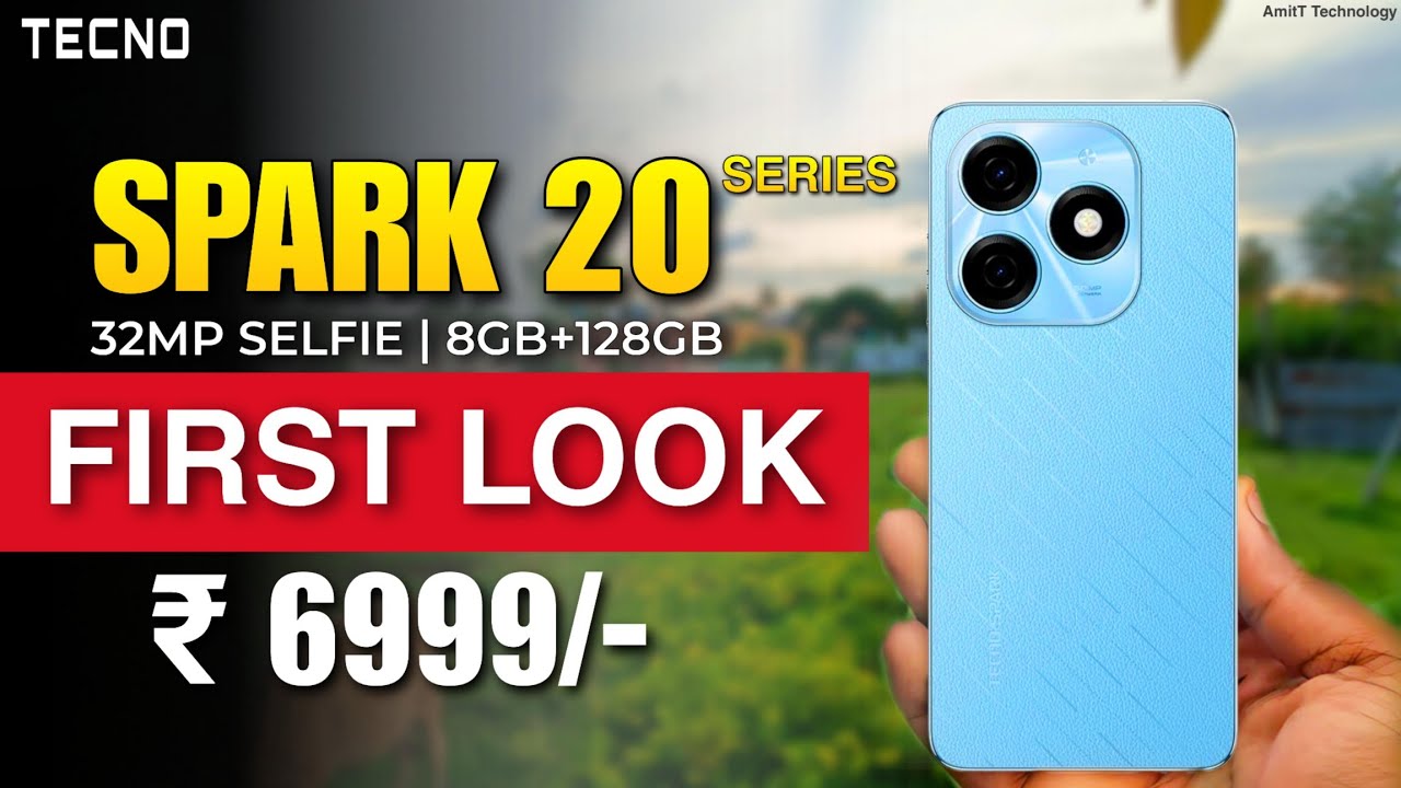 Tecno SPARK 20 Series is Here With 8GB+128GB 🔥 - YouTube