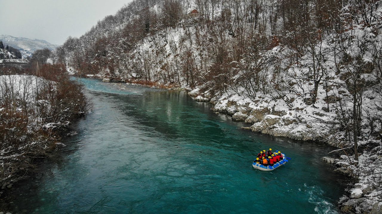 Rafting Tara (zima-januar) 2021 4K - YouTube