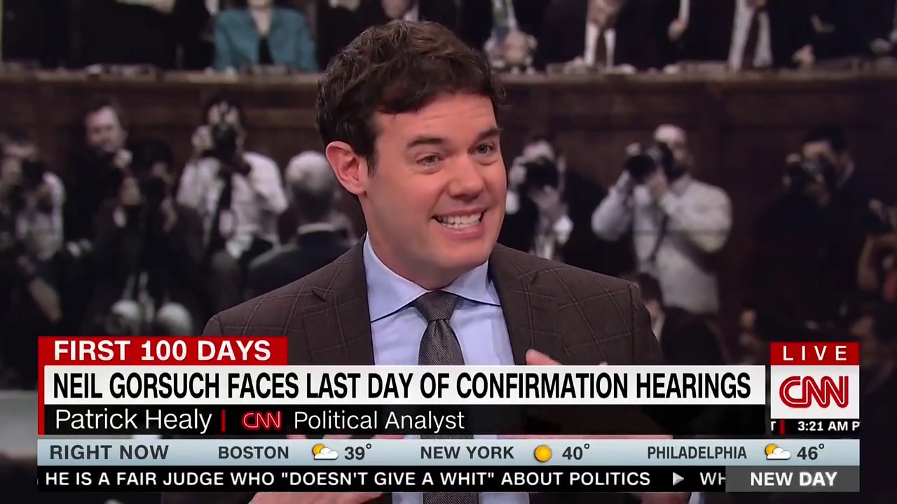 The New York Times’ Patrick Healy: Gorsuch Showed “Natural Command,” “Charisma,” And ...