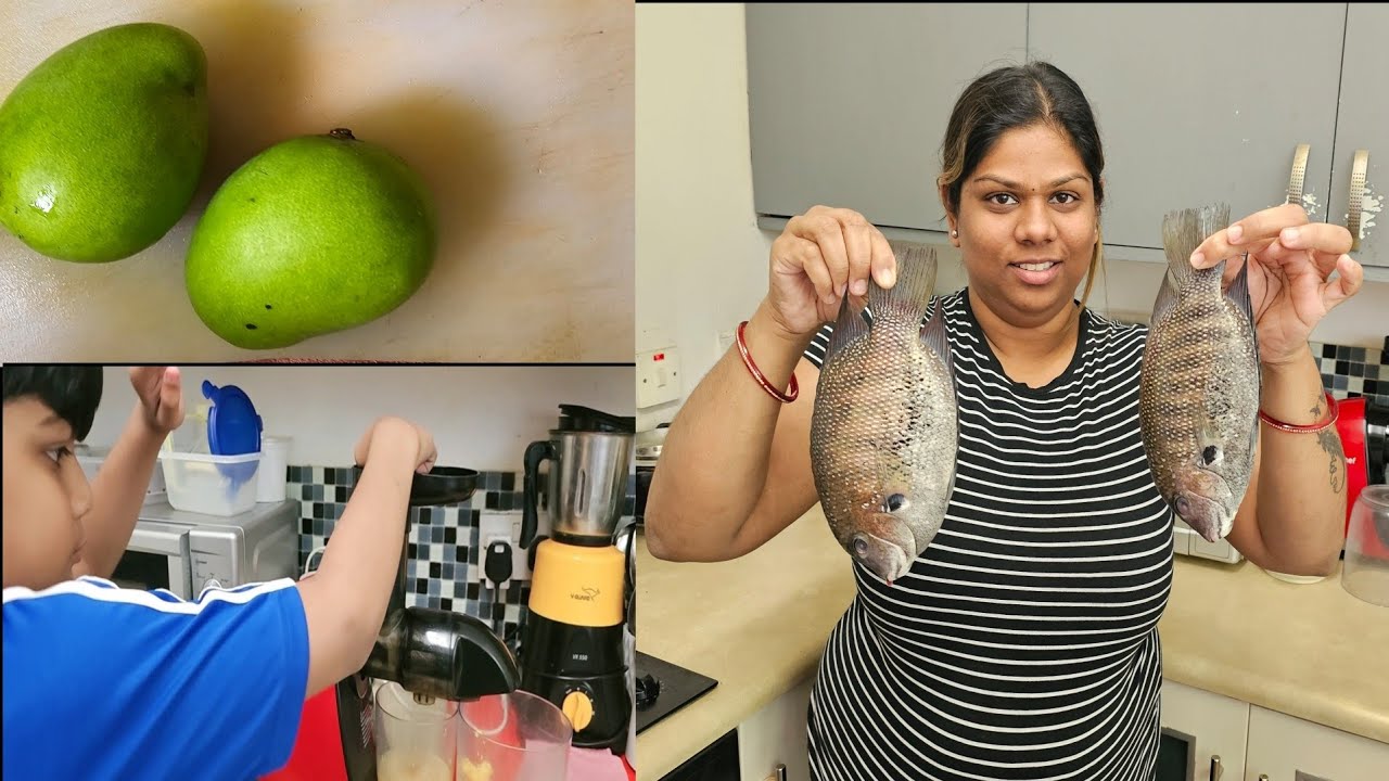 Daily Vlog | Kalundra Fish Curry With Mango | Karimeen Fish Curry ...