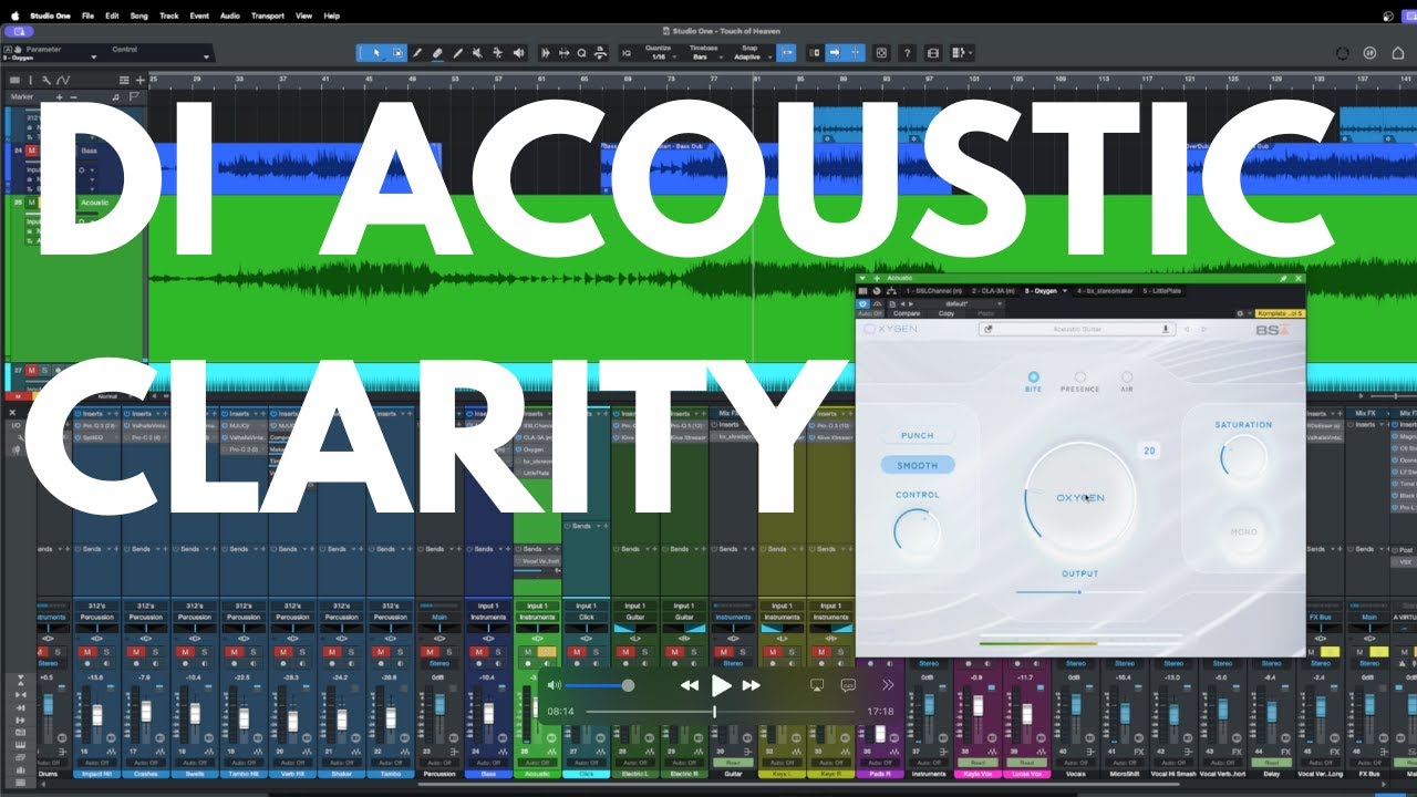 How to make DI acoustic sound great in a live worship recording - YouTube