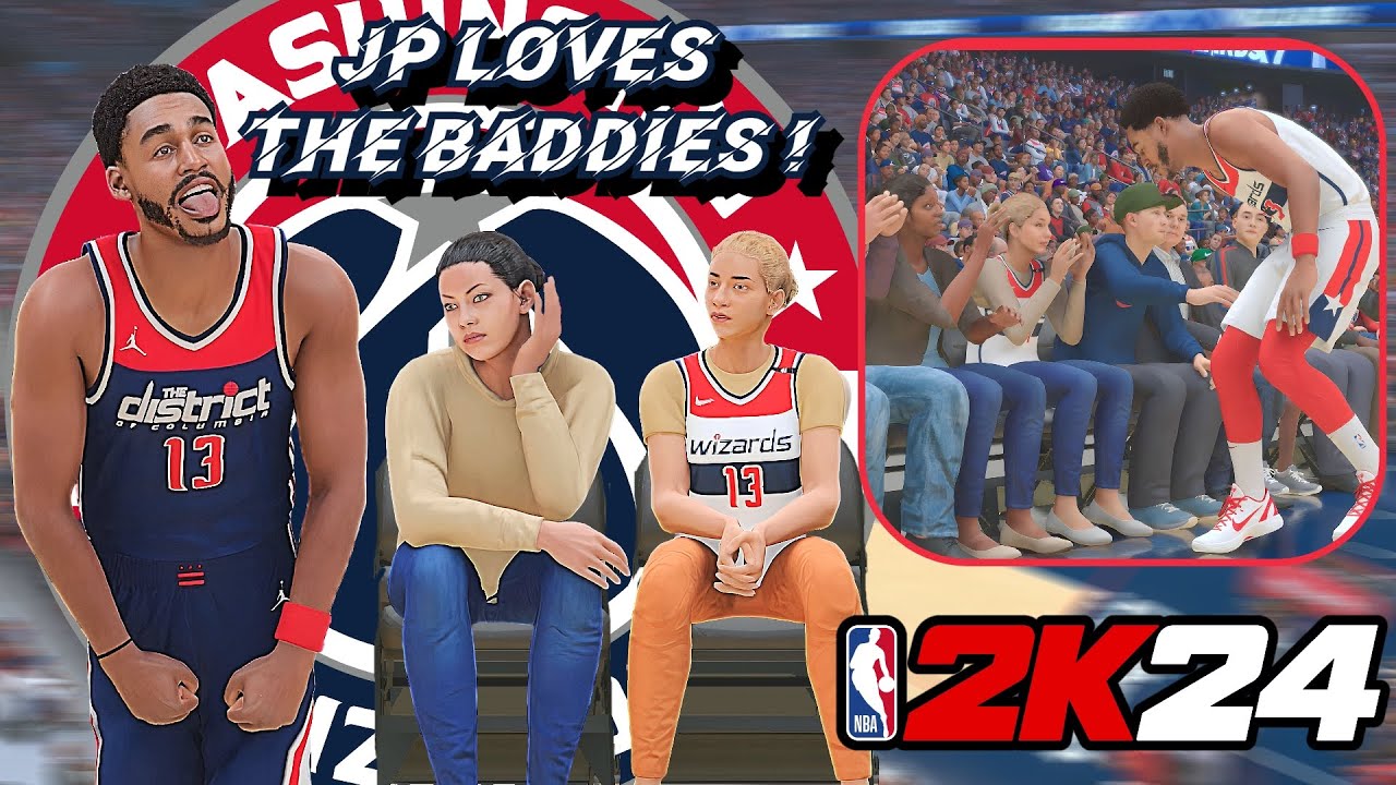 Jordan Poole + Baddies = 21 Point 4th ! | NBA 2K24 Wizards Play Now ...
