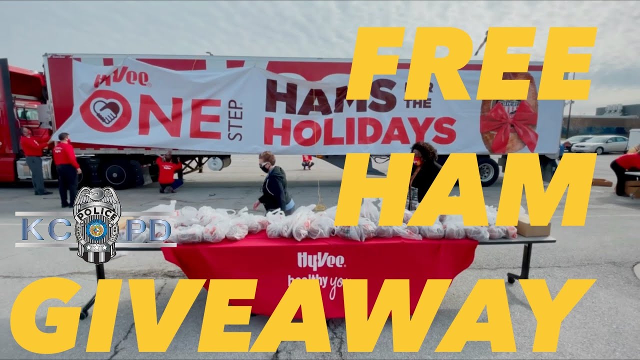 Hy-vee Ham Giveaway at our East Patrol Campus - YouTube