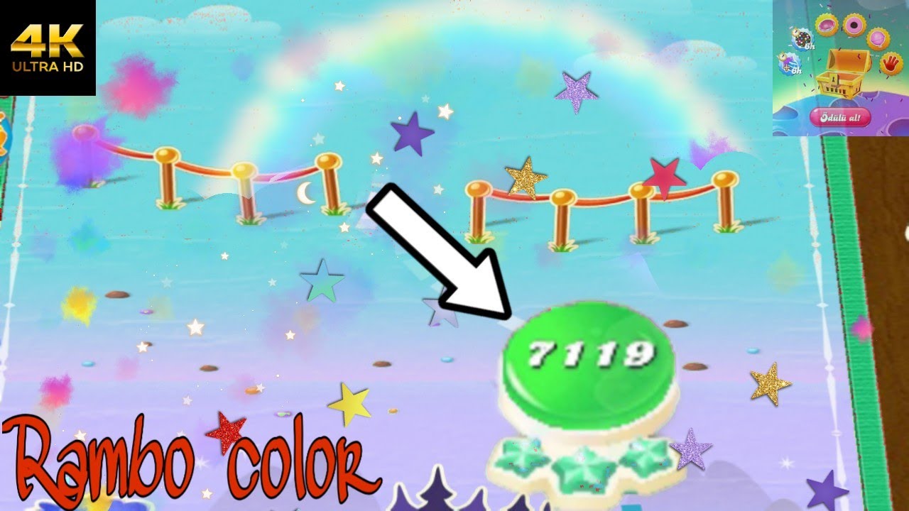 Candy crush saga 7119 level | No booster | Rambo color level | - YouTube