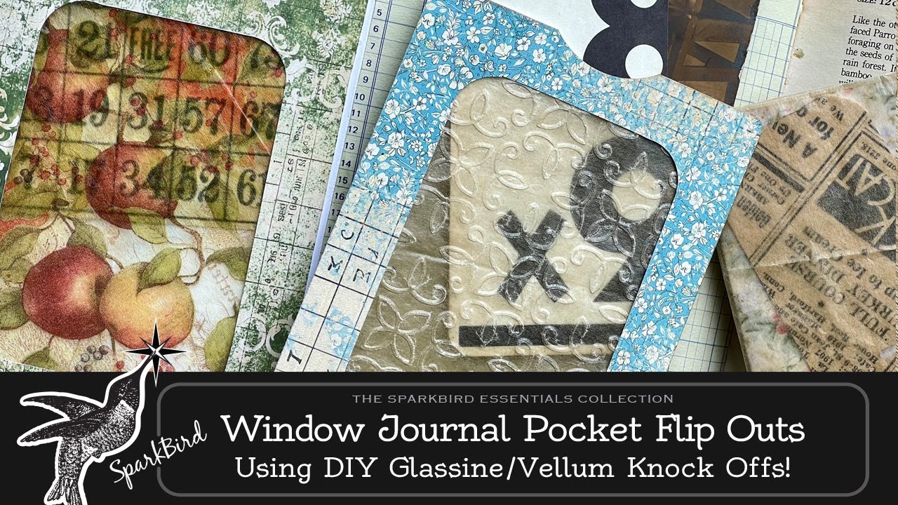 Tipped-in Window Pocket Journal Flip-outs with Glassine/Vellum Knock ...