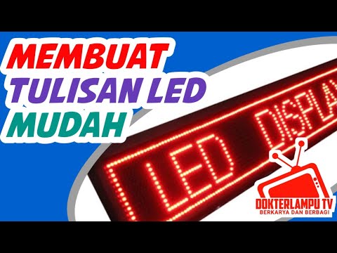membuat tulisan dari led MUDAH BANGETT - YouTube