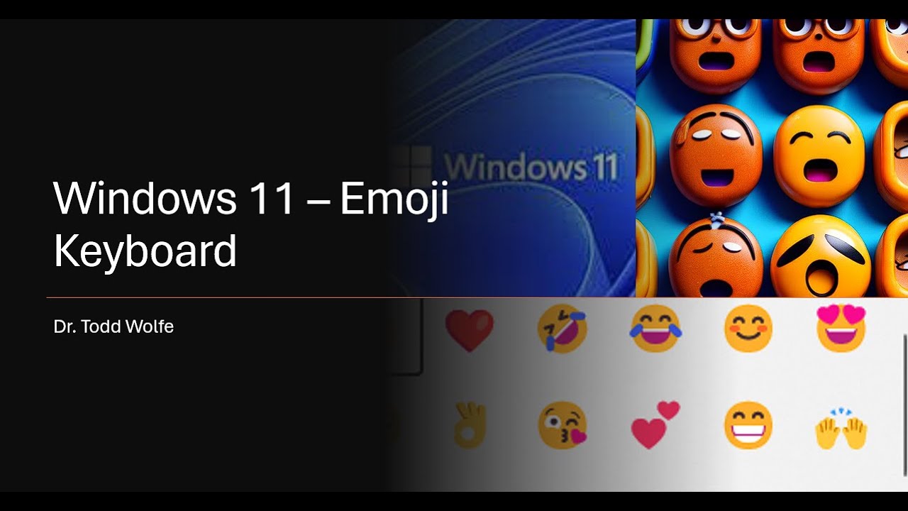 How to access the Emoji and Gif keyboard anywhere in Windows 11 - YouTube